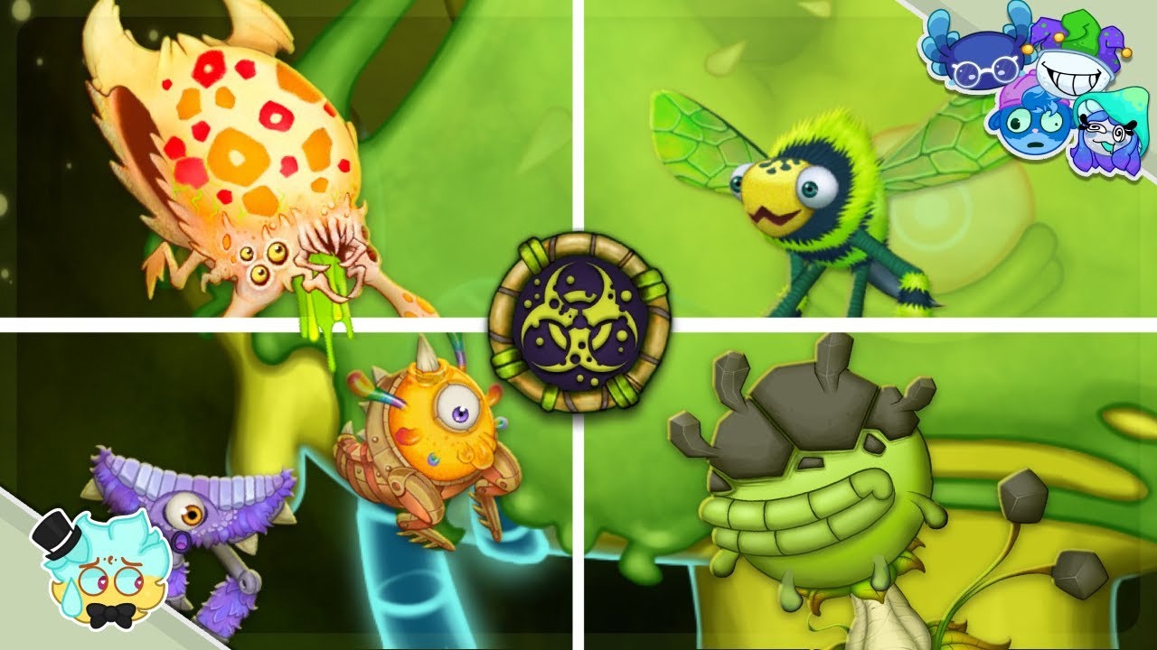 Фанатский Островок Яда - Все Монстры, Песни и Анимации (My Singing Monsters, Мои Поющие Монстры)