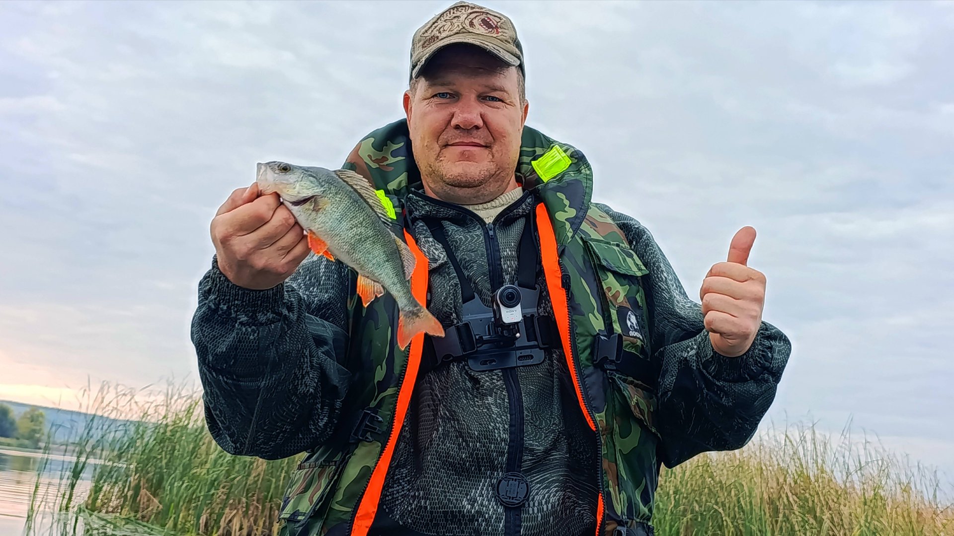 Отводной поводок. Окунь клюет на каждой проводке.