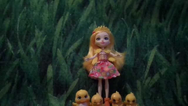 Обзор на Энчантималс Уточка Dinah Duck и Slosh, Corn, Butter, Banana