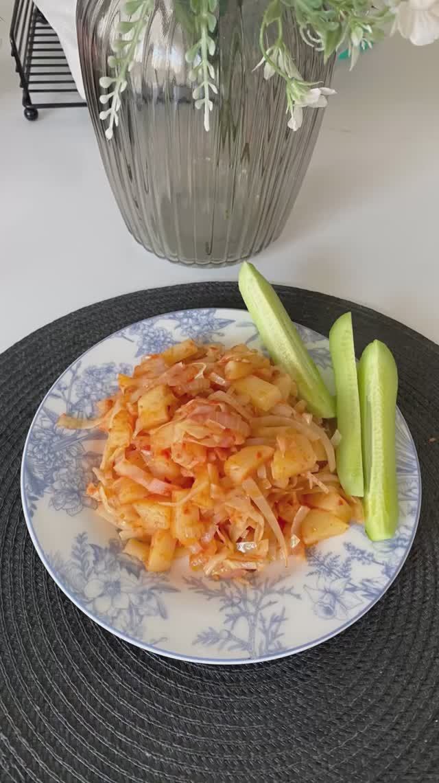 Капуста с картофелем