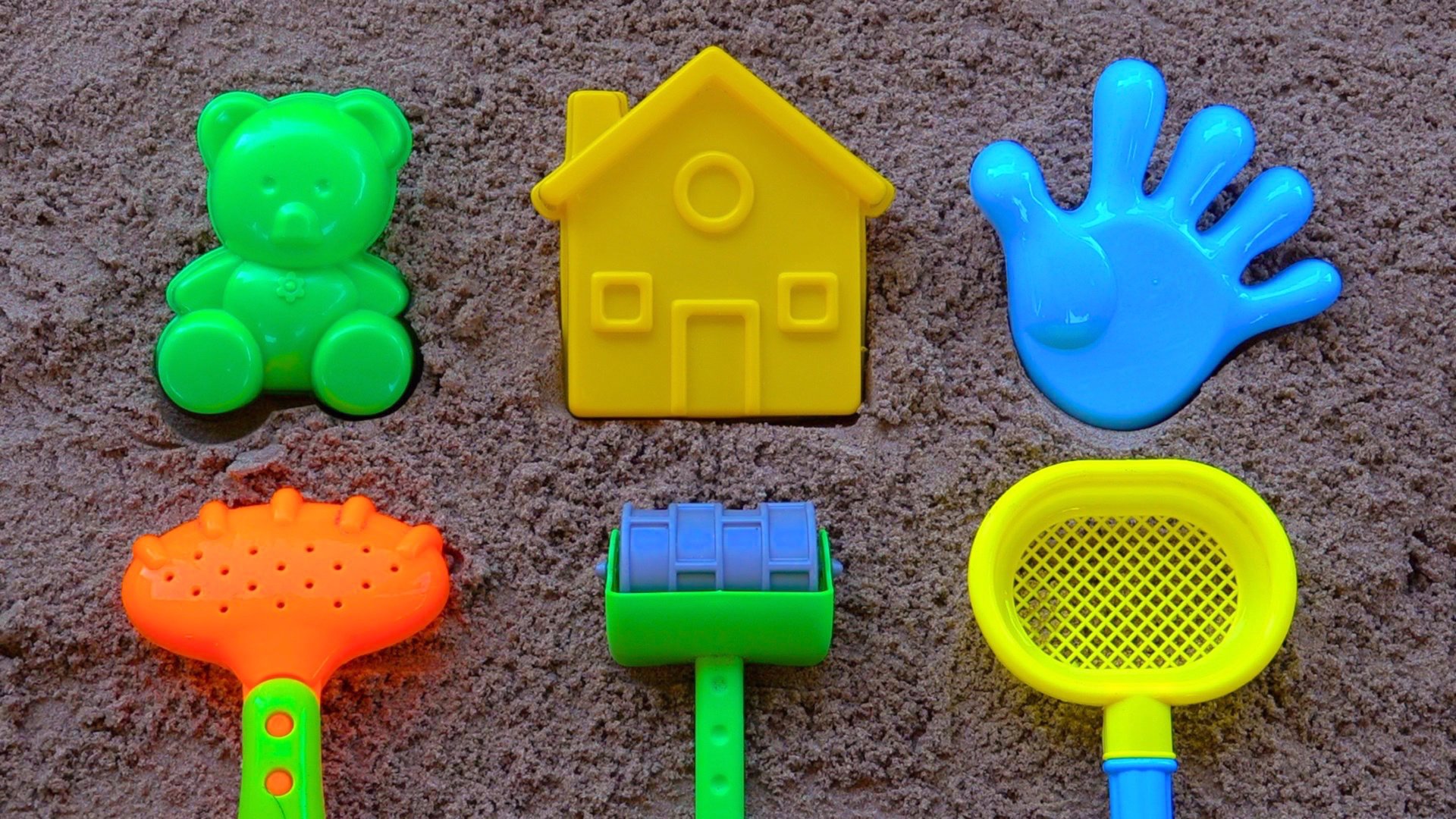 Медвежонок , Ладошка и Домик | Развивающий мультик для детей | Играем c песком | Детские песенки