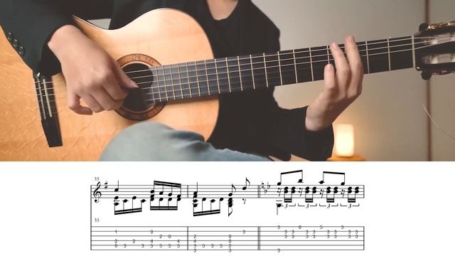 ПАТЕТИЧЕСКАЯ СОНАТА Л. ван Бетховен на Гитаре. Уроки гитары. Ноты и Табы для Гитары IWAKI Guitar