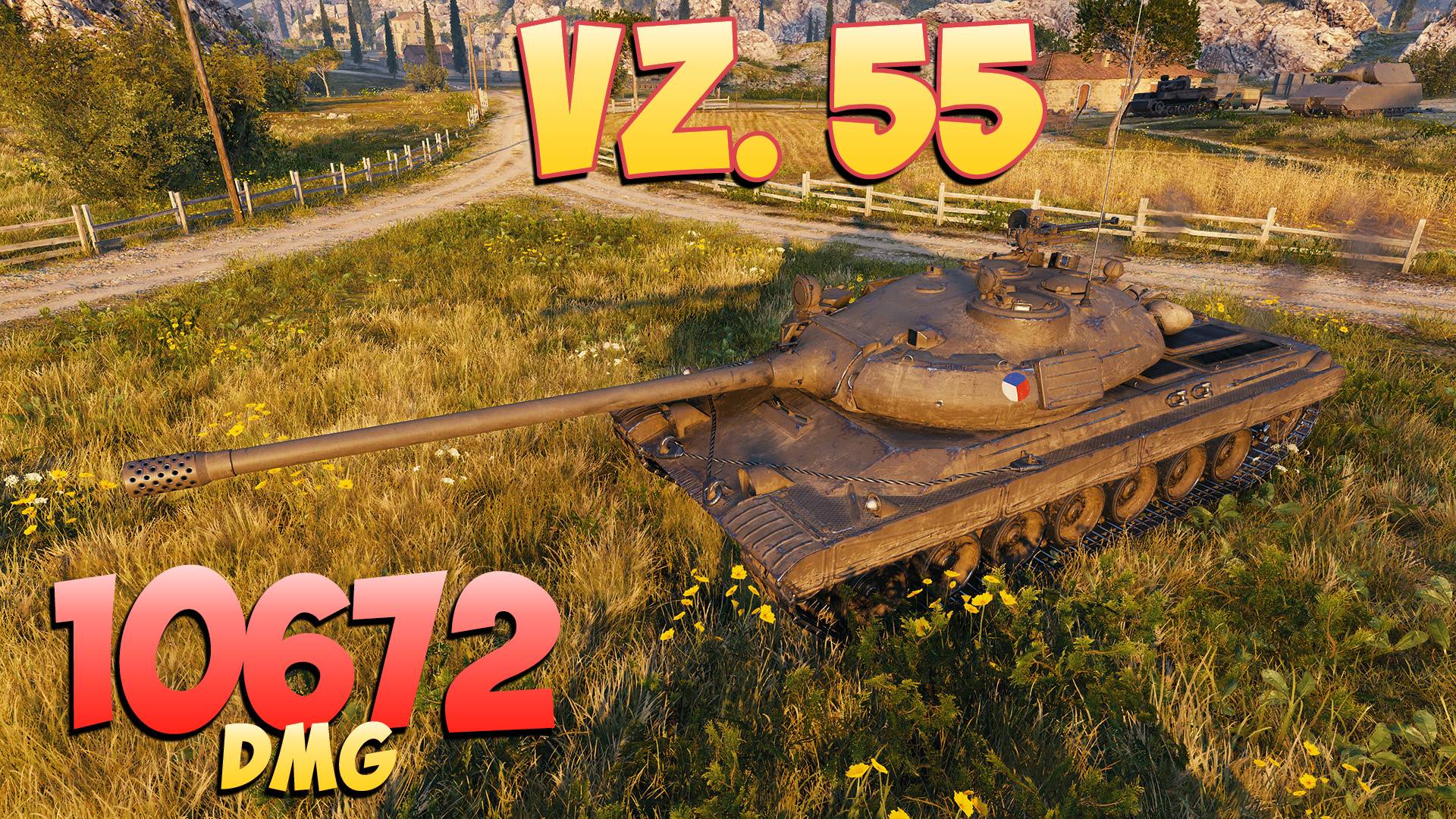 Vz. 55 • Первые 10к! - 4 Фрагов 10.6K Урона • Мир Танков