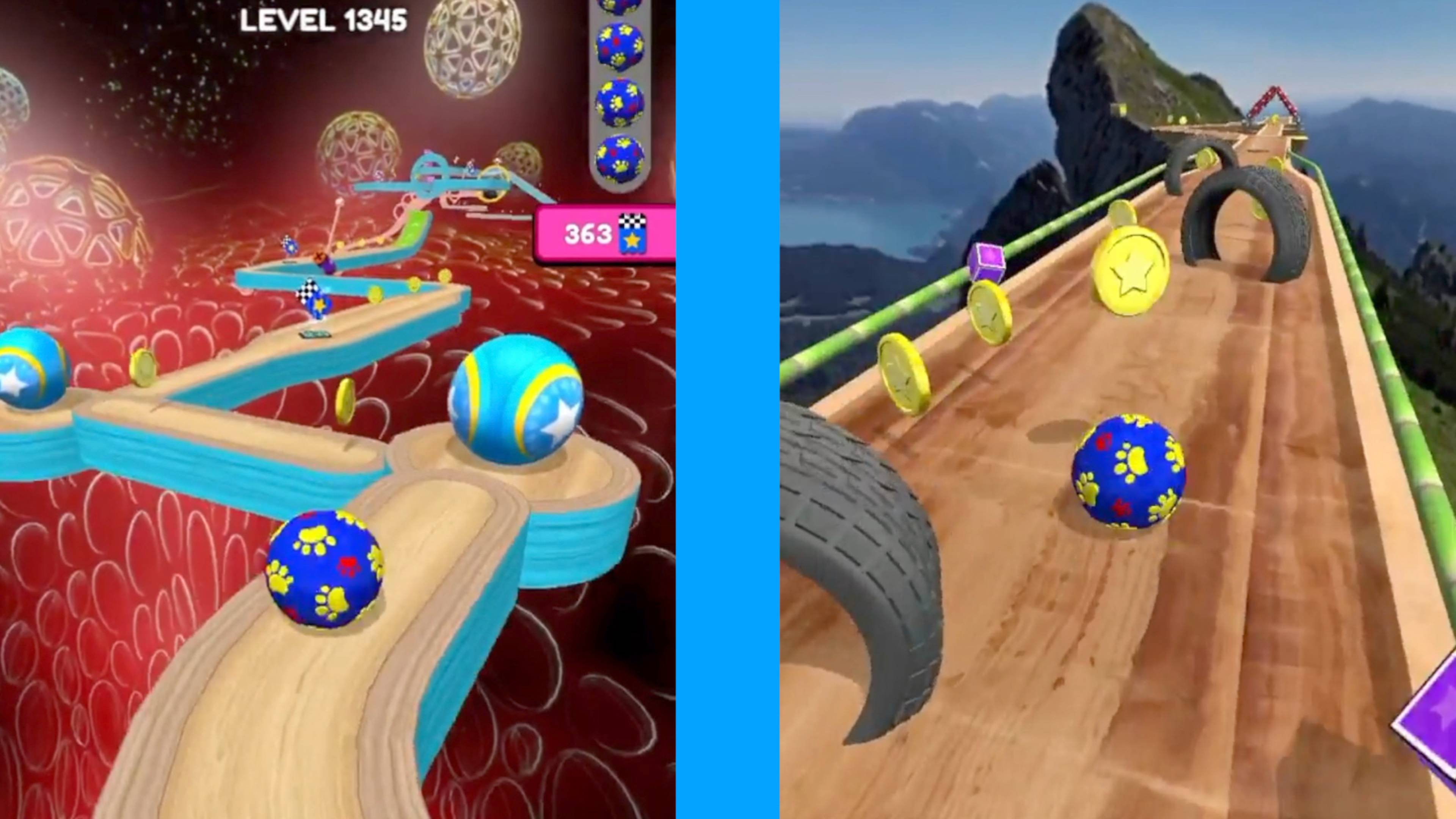 Going Balls  Super Speed run Gameplay New Update Level 1345 Portal Run