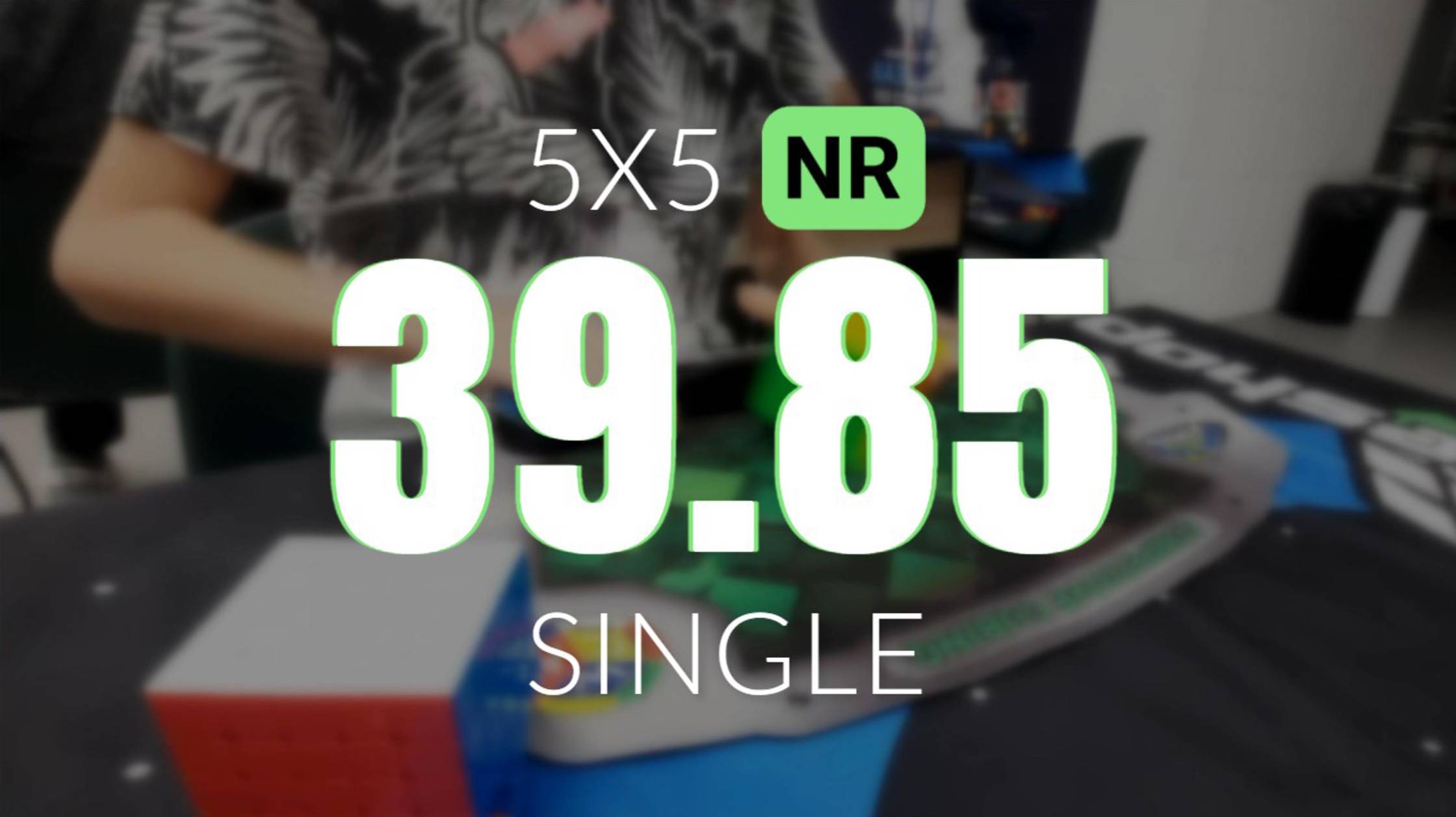 NR [39.85] 5х5 Single // Cubing Kazakhstan Nationals 2023
