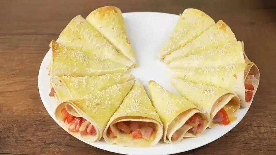 Тортилья с начинкой_ Вкусный калейдоскоп на каждый день 😍