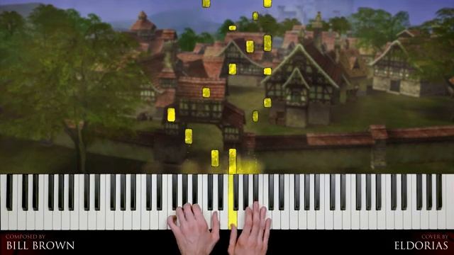 Lineage 2 - Dion Theme Shepards Flute - Piano Cover Tutorial [get-speed.com]