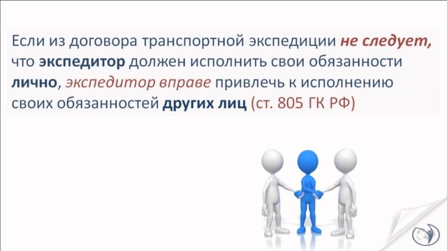 Лекция. Договор транспортной экспедиции | РУНО