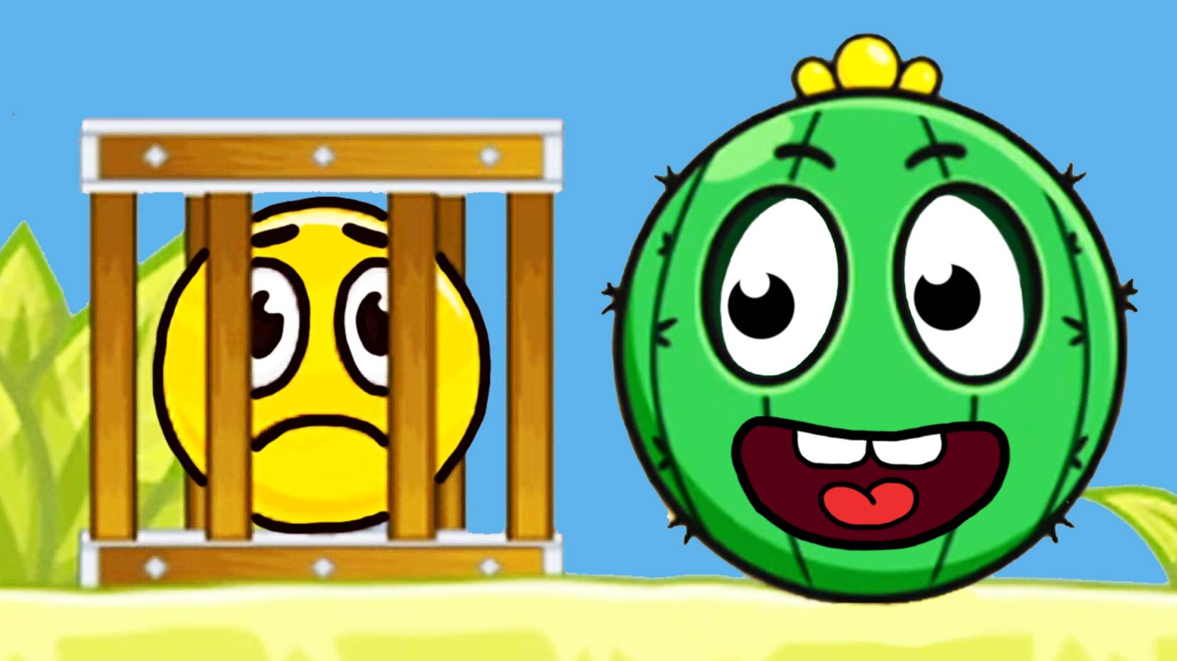 КРАСНЫЙ ШАРИК младший выбирается из плена #10 ИГРА Red Ball 5 на канале Мистер Игрушкин