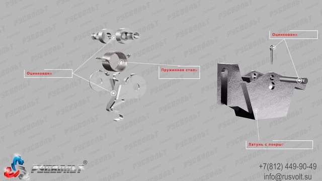 Щеткодержатель ДТнПк 2-20x32 симметричный - чертеж 1РВ.100.263 ГЧ