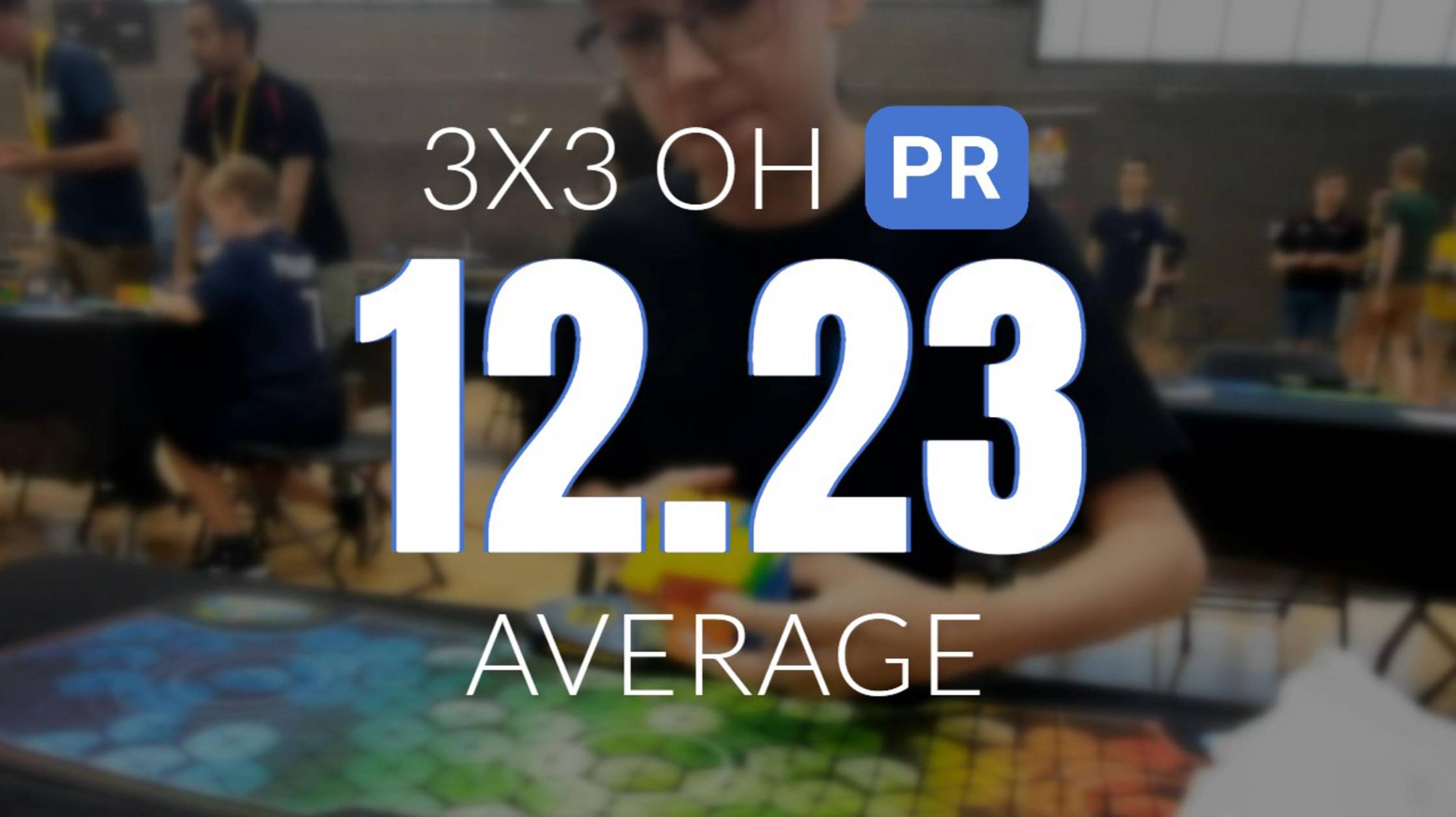 PR [12.23] 3x3 OH Average // Warm Up Portugalete 2024