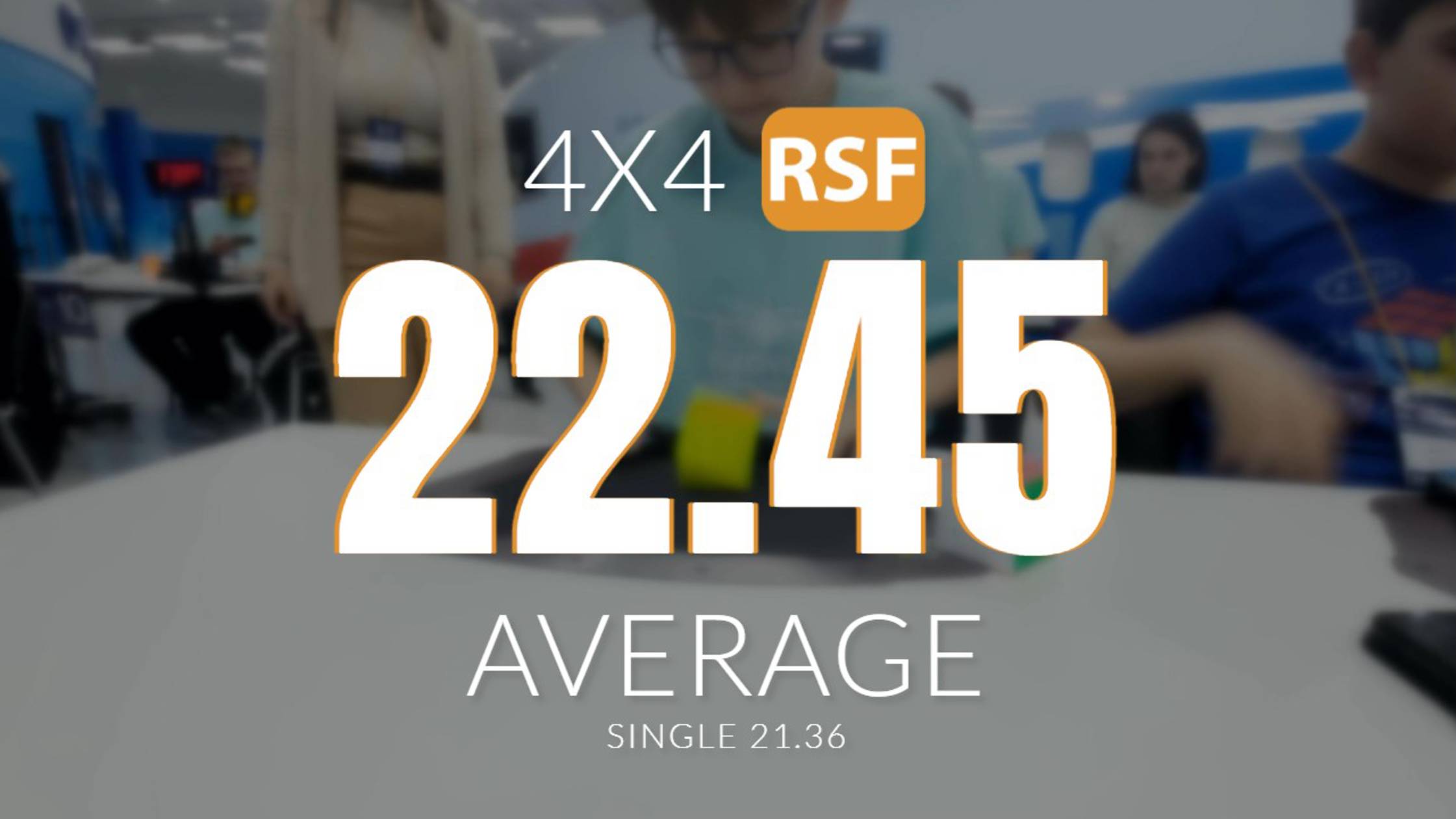 [22.45] 4x4 Average (21.36 Single) // [RSF] Yakovlev Moscow Cup 2023