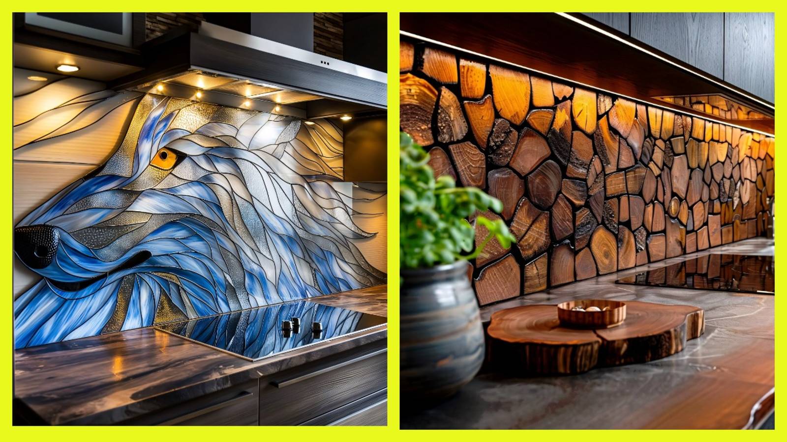 Красивые кухонные фартуки из плитки и мозаики: Практичность и красота в одном флаконе! ✨