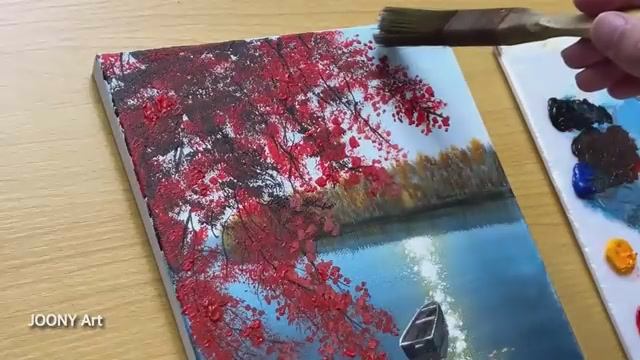 Joony Art: рисуем осеннее озеро