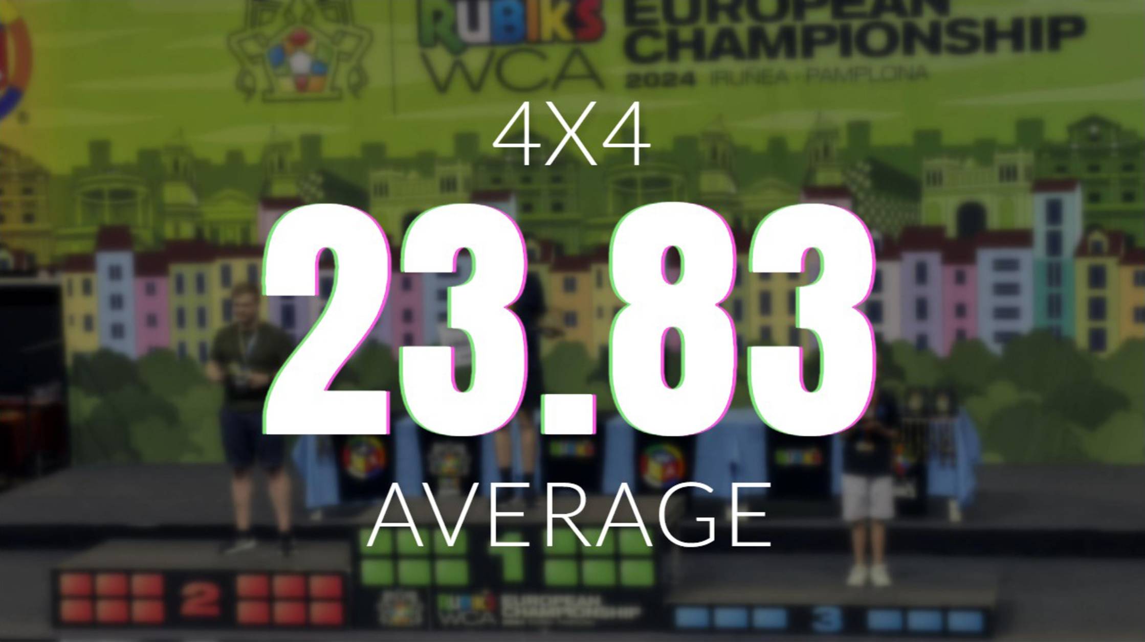 🥉 [23.83] 4x4 Average // |3rd place| Rubik's WCA European Championship 2024