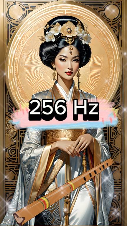 Японская флейта 256 Гц: Глубокое исцеление и гармония 🎵🌸
