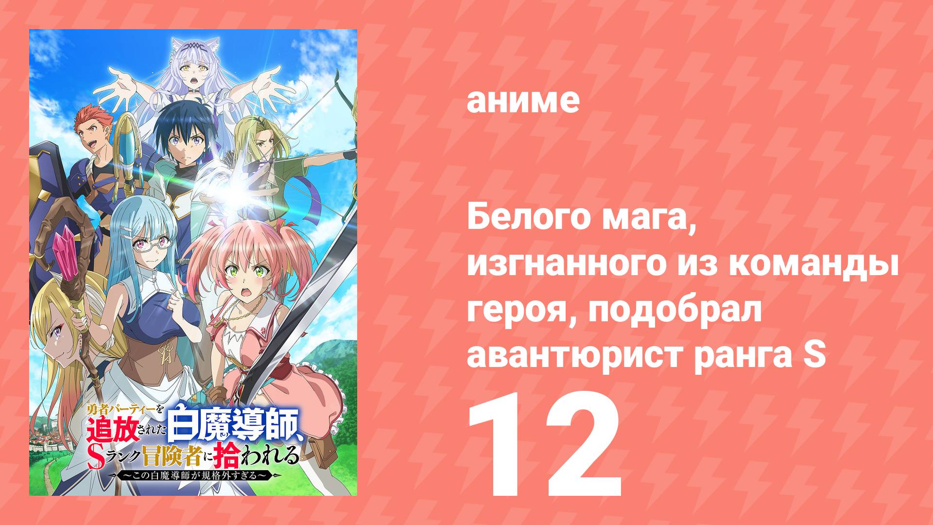 Белого мага, изгнанного из команды героя, подобрал авантюрист ранга S 12 серия (аниме-сериал, 2025)