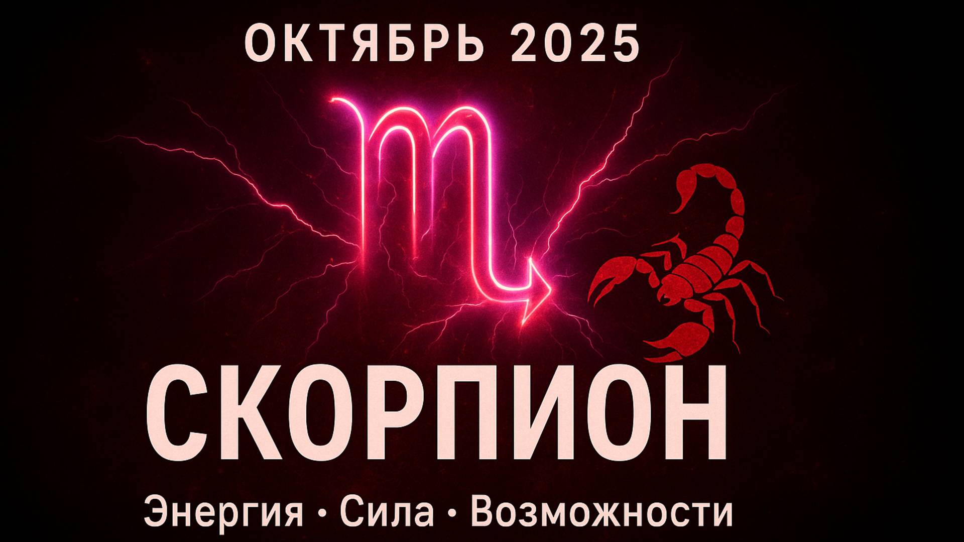 Скорпион — Гороскоп на октябрь 2025 | Энергия, сила и новые горизонты