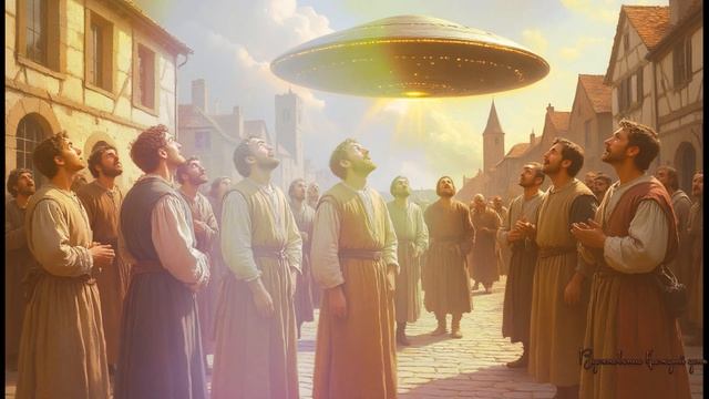 Благовещение со святым Эмидием_НЛО на картине XV века