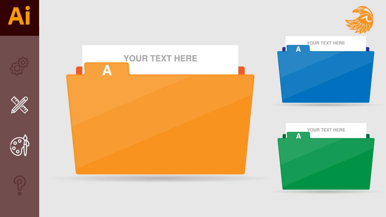 Рисуем папку в иллюстраторе