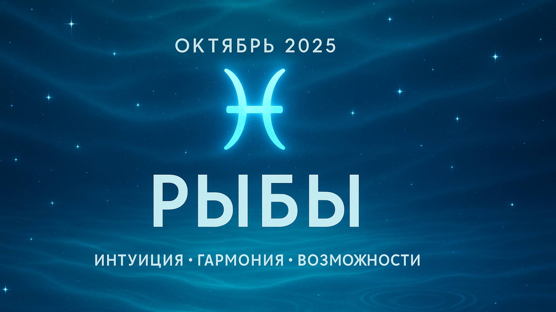 Рыбы — Гороскоп на октябрь 2025 | Гармония, интуиция и новые возможности