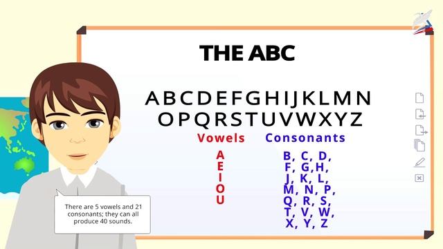 The English alphabet