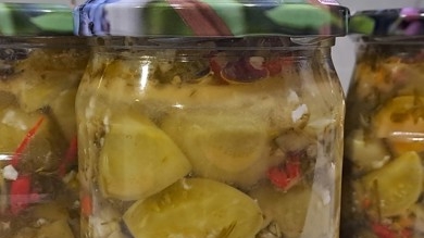 Зеленые помидоры на зиму