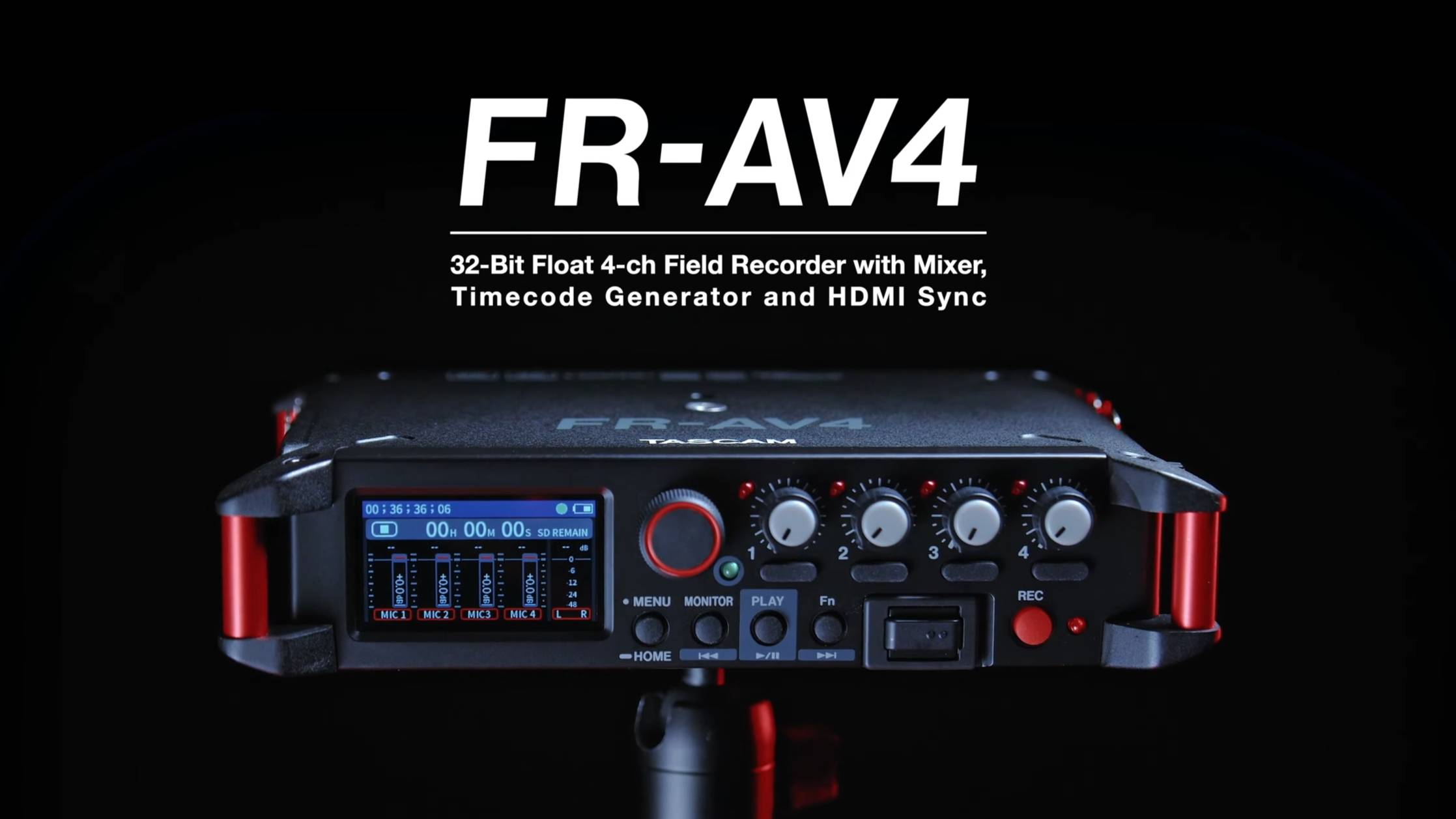 Tascam FR-AV4: Field Recorder for Videographers, Filmmakers and Sound Designers