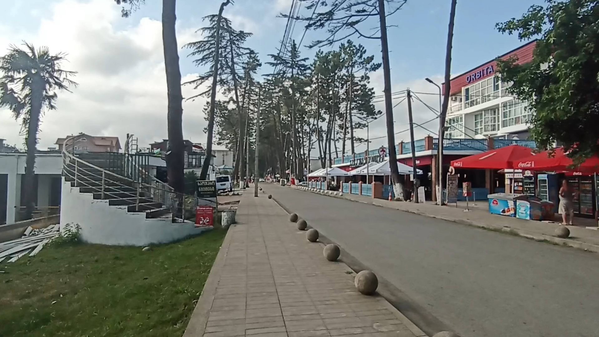 Прогулка по Уреки (Грузия, туристическая часть, улица Эквтиме Такаишвили, улица Гурия) 12.07.2025