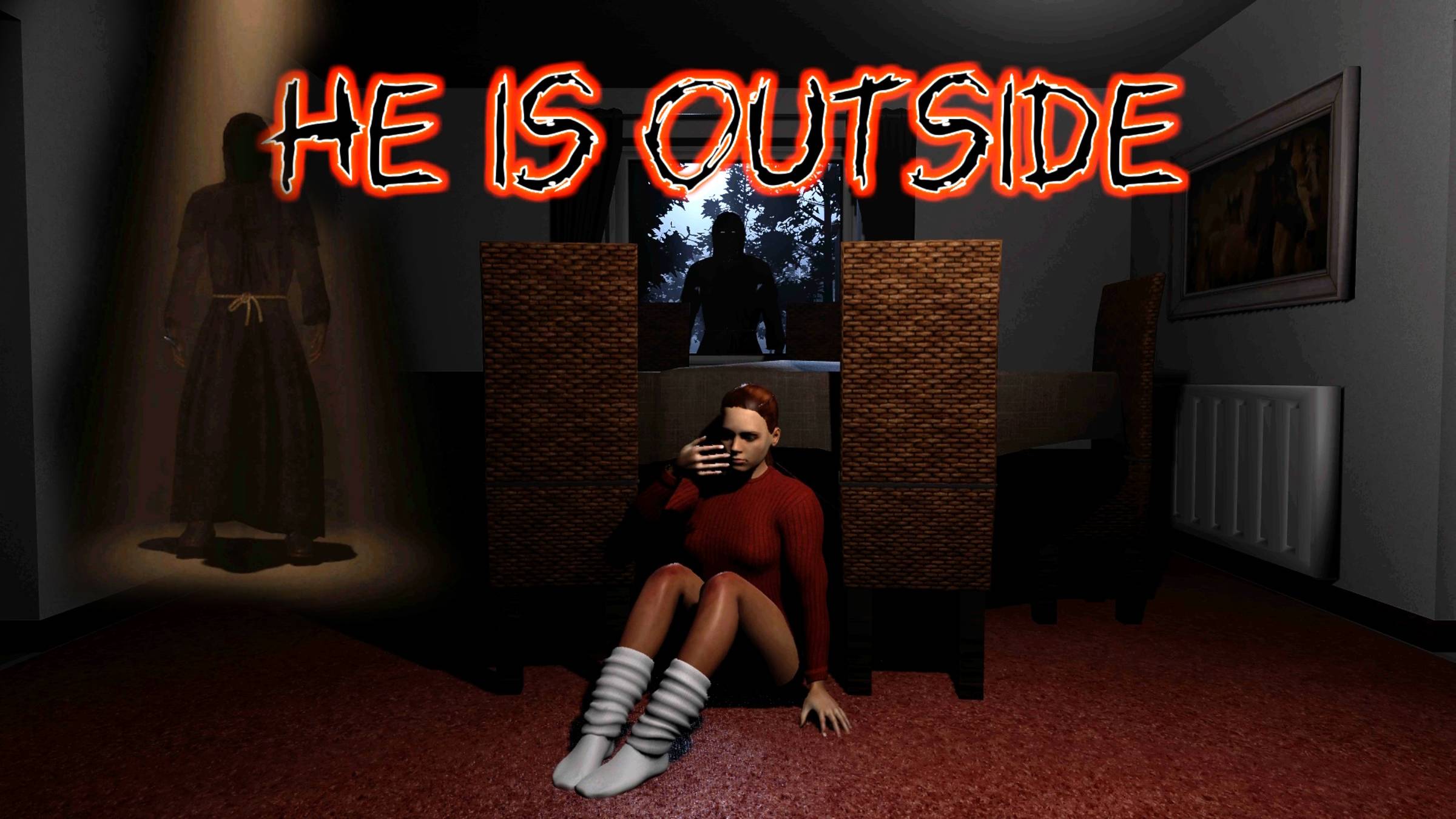 He Is Outside ✅ ПК Steam Хоррор на выживание в доме с маньяком ✅ Релиз 22 сентября 2025