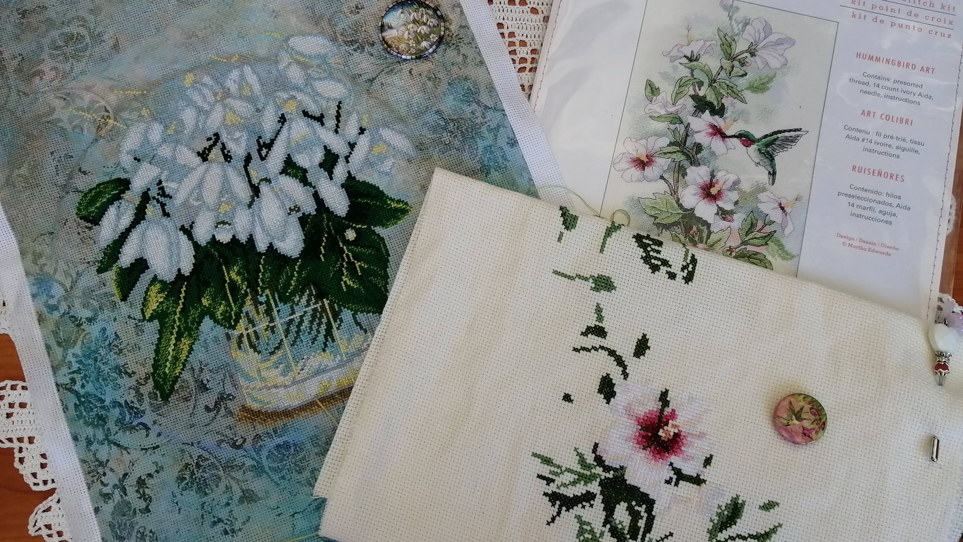 Вышить все 2025: неделя 37 - Подснежники (Сделано с любовью, ЦВ-039)