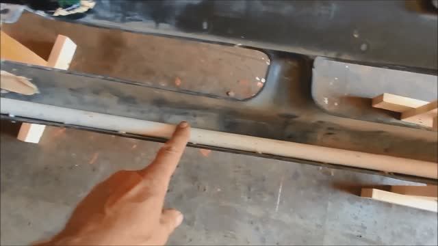 Противоударный бампер из разбитого в хлам. .