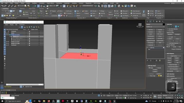 4.8 -Creating the Chimney_01 and Fixing the Trim Sheet
