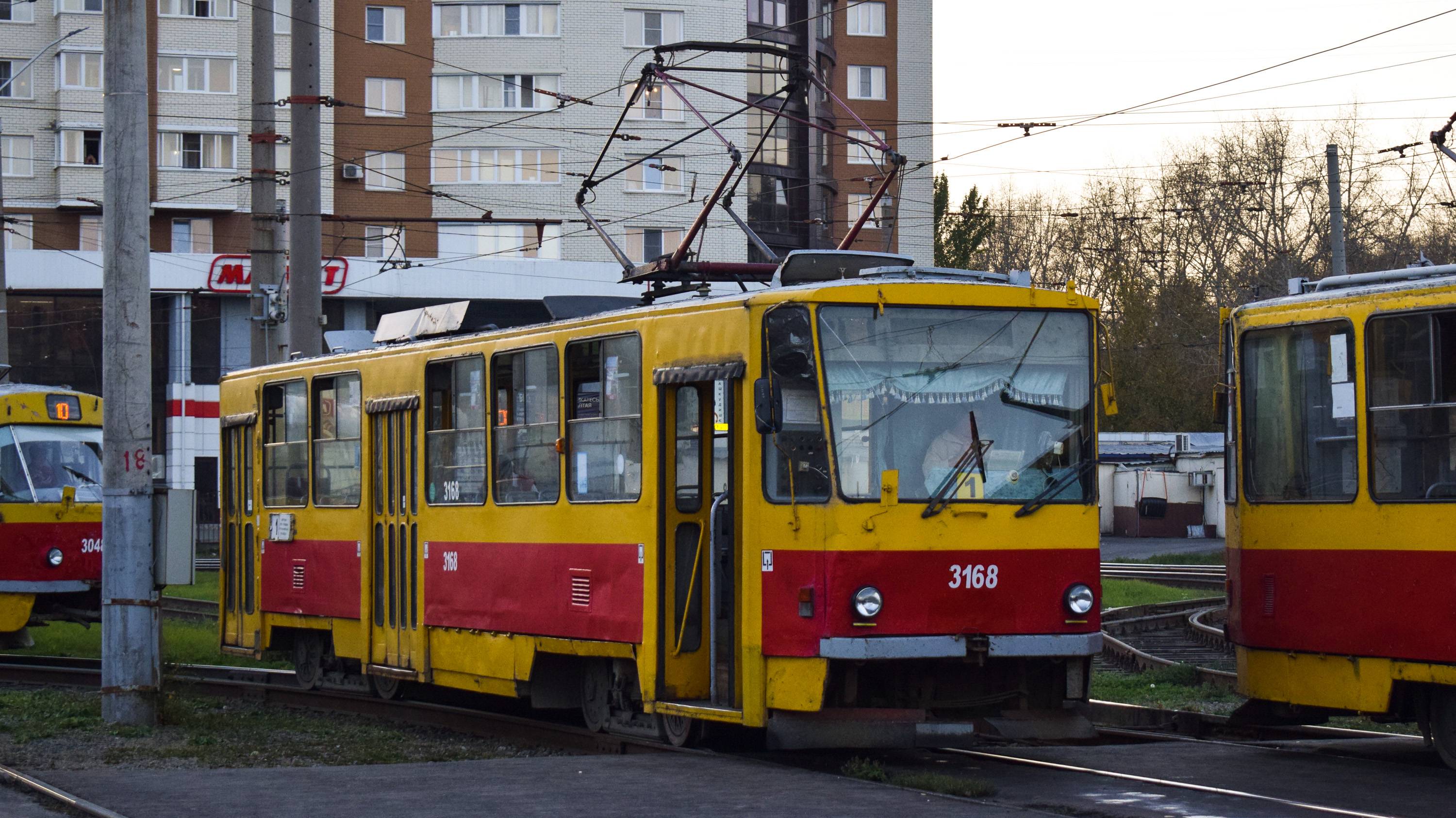 Трамвай Tatra T6B5SU-3168. Покатушки по Барнаулу. Звуки ТИСУ.