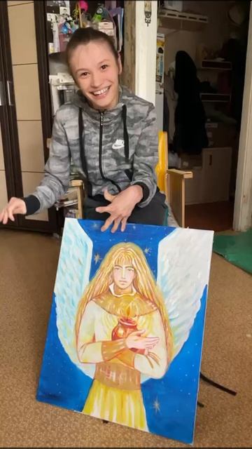 Ангел - Хранитель Ксюши .
Оксана прислала, заказ выполнен.