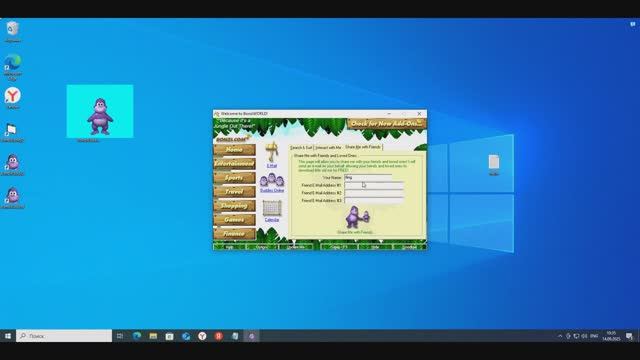 Я скачал bonzibuddu и снял его на видео