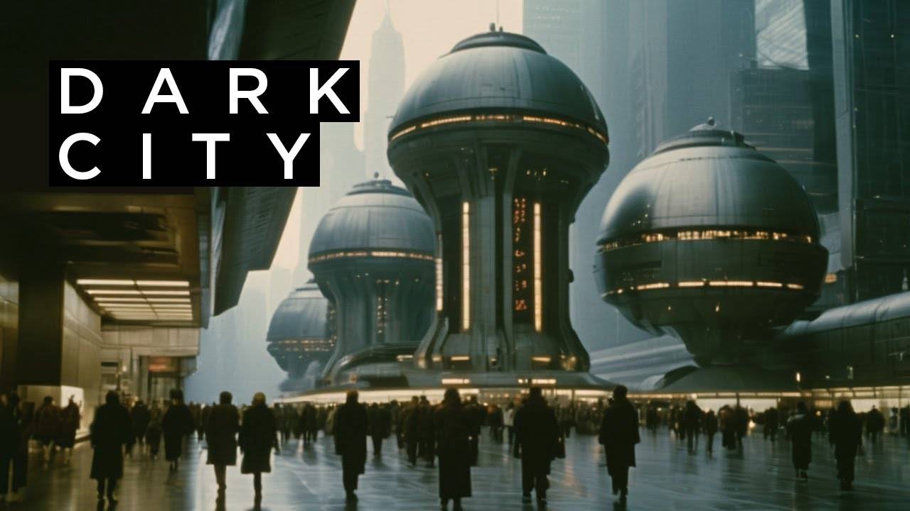 1 hour of dark Ambient Music / DARK CITY / Tranquil Atmospheric Ambience ASMR Relaxation