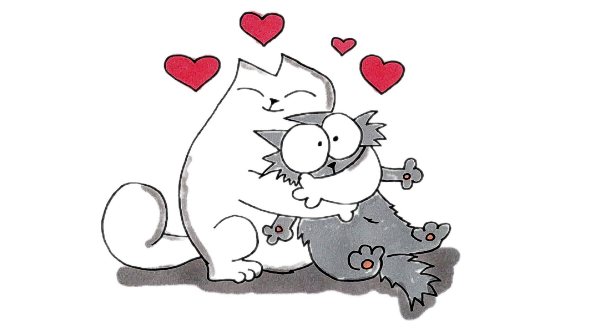 Рисуем кота Саймона/простой рисунок для срисовки