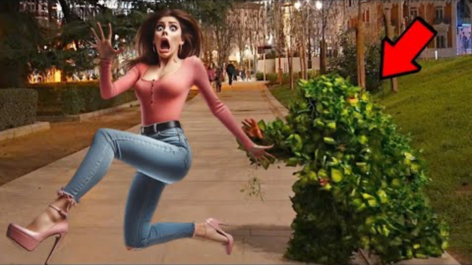 Bushman Prank_ Christmas Scares in Madrid !