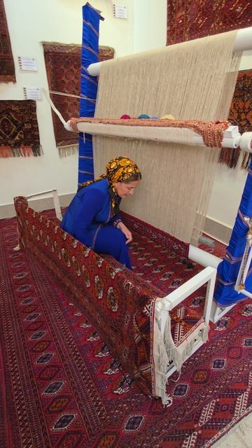 Тайны плетения туркменских ковров, Ашхабад, музей Ковра