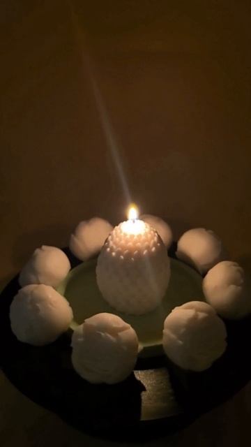 Свечи ручной работы. Еловая шишка.