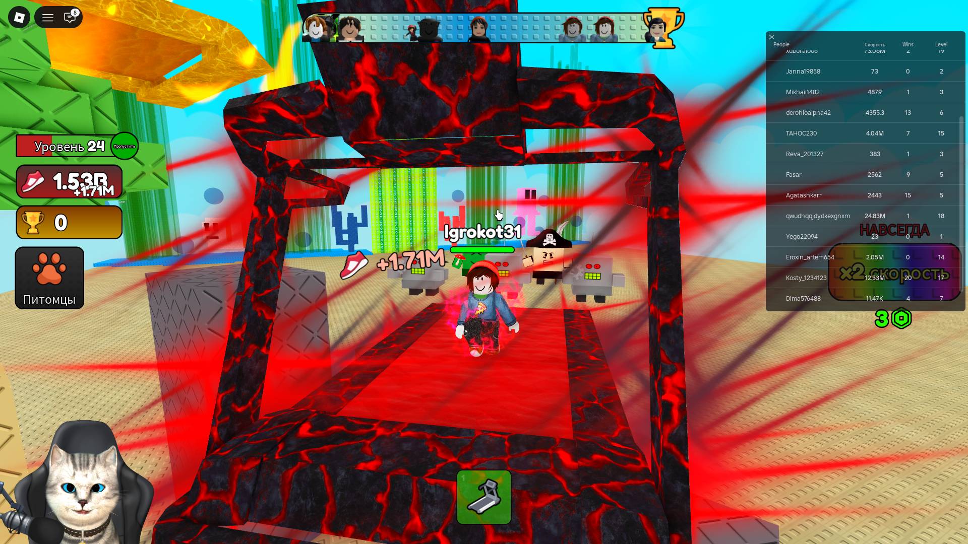 РОБЛОКС Я СТАЛ ЧЕМПИОНОМ ПОБЕГА ОТ ЦУНАМИ