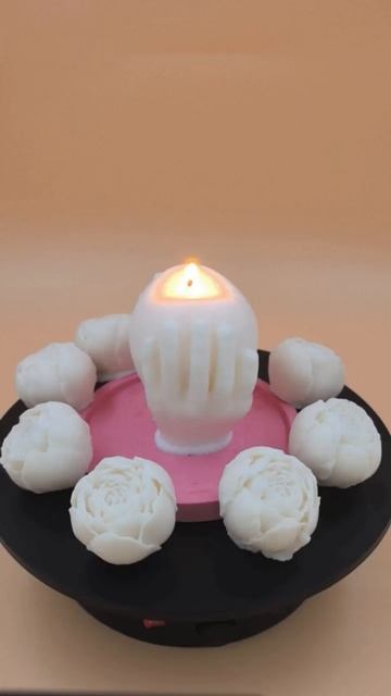 Свеча сердечко. Ручная работа.