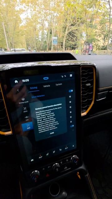 Управление жестами на FORD RANGER P789 Китайская сборка