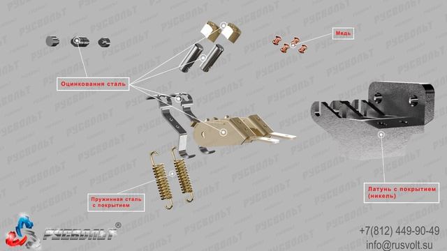 Щеткодержатель 4ПБМ-132 2-10x12,5 (4ПНМ, 4ПН) - чертеж 1РВ.100.119-1 ГЧ