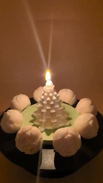 Свечи ручной работы. Елочка.