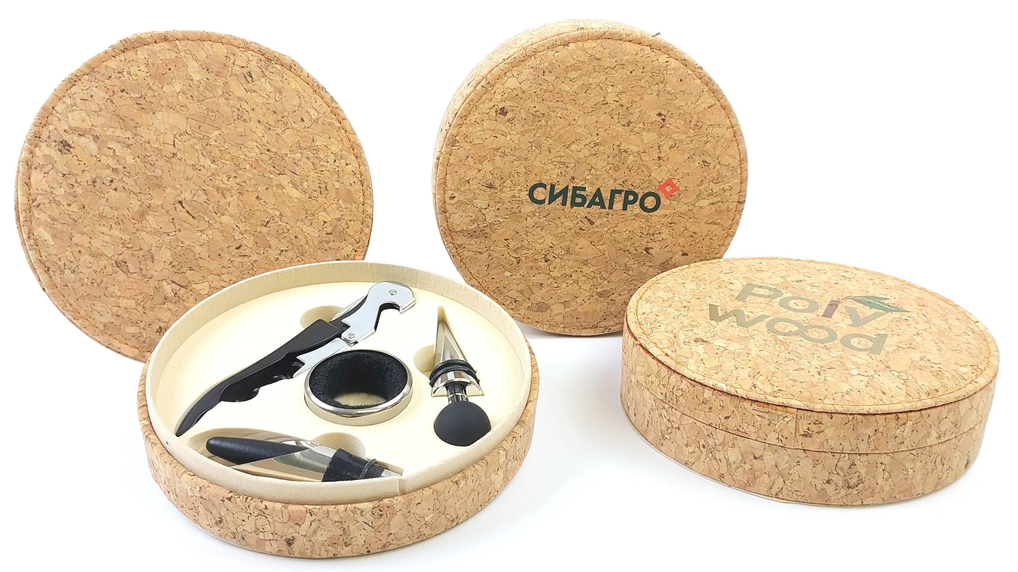 Наборы для вина Cork 4 предмета  арт 19105