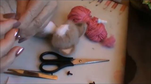 8 Часть/ Вязанный Котик/ Оформляем мордочку...