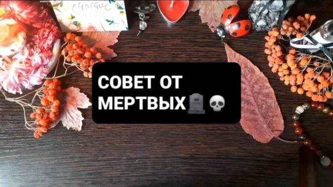 СОВЕТ ОТ МЕРТВЫХ! ГАДАНИЕ НА ТАРО