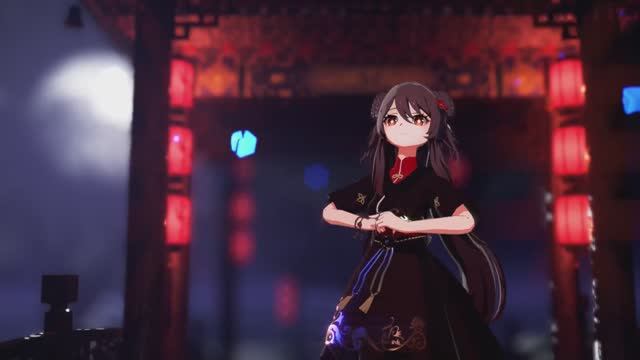 蘭音Reine - White Dragon (白龙) (Hu Tao Dance) (Genshin Impact) 4K